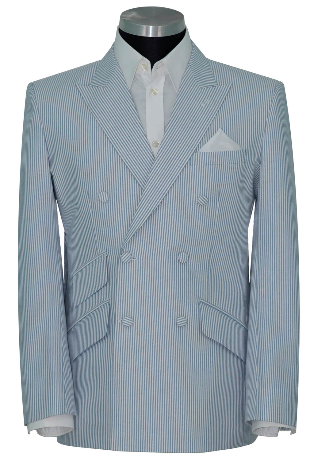 Sky Stripe Double Breasted 6 Button mod Blazer | 1960's Retro Mod ...