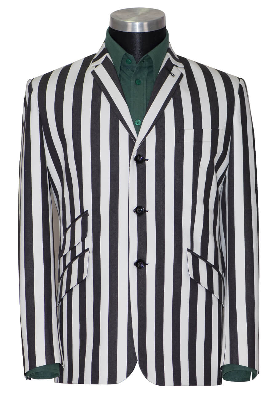 Barry Whitwam Black & White Striped Boating Blazer | 1960's Retro Mod ...