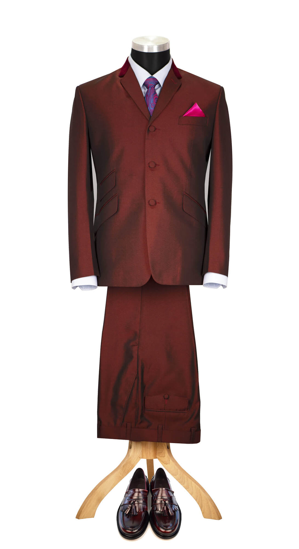 Ringo Starr Skinhead 1960s Burgundy Tonic Suit | 1960's Retro Mod ...