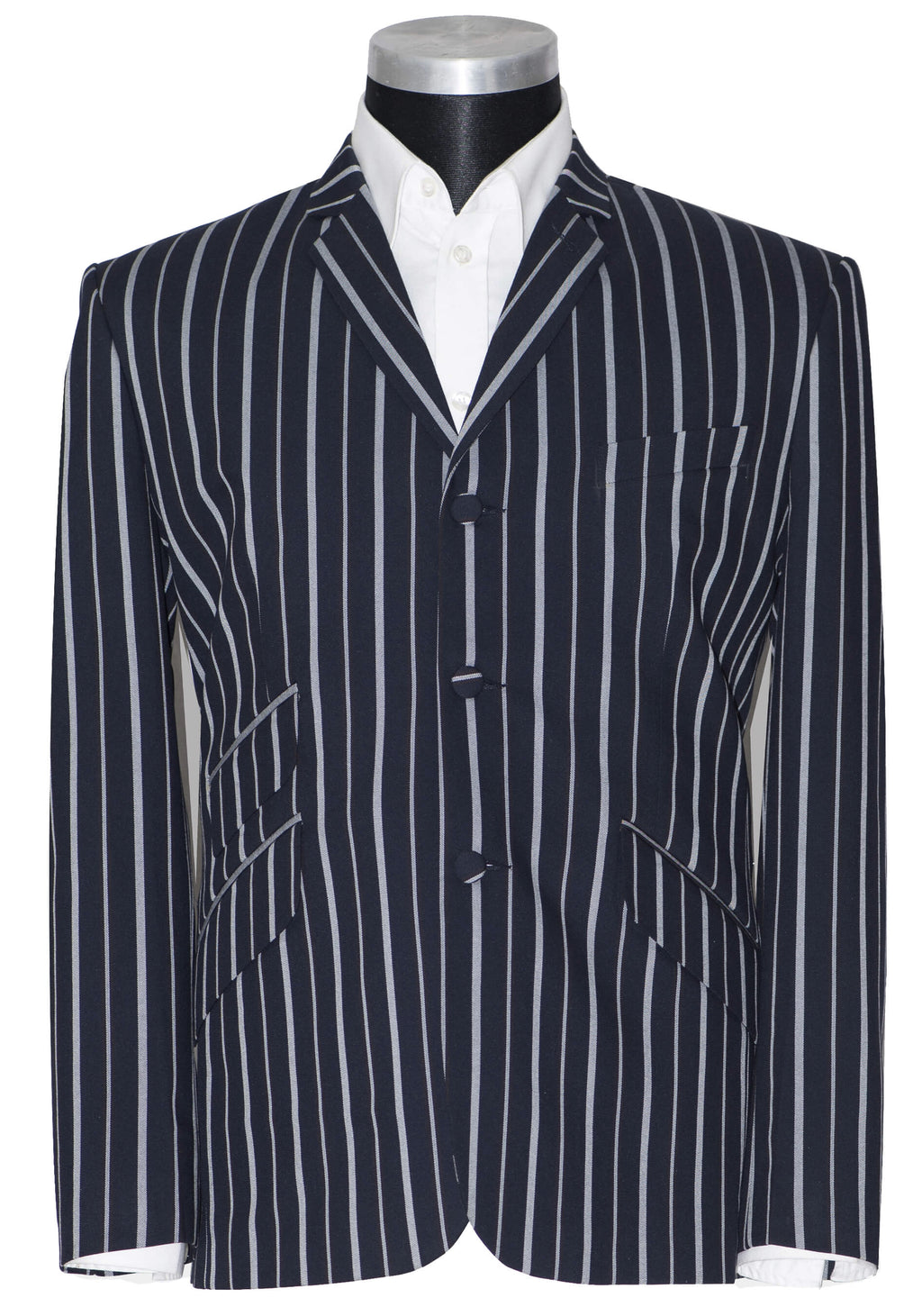 Reg Presley Grey & Navy Blue Stripe Boating Mod Blazer | 1960's Retro ...