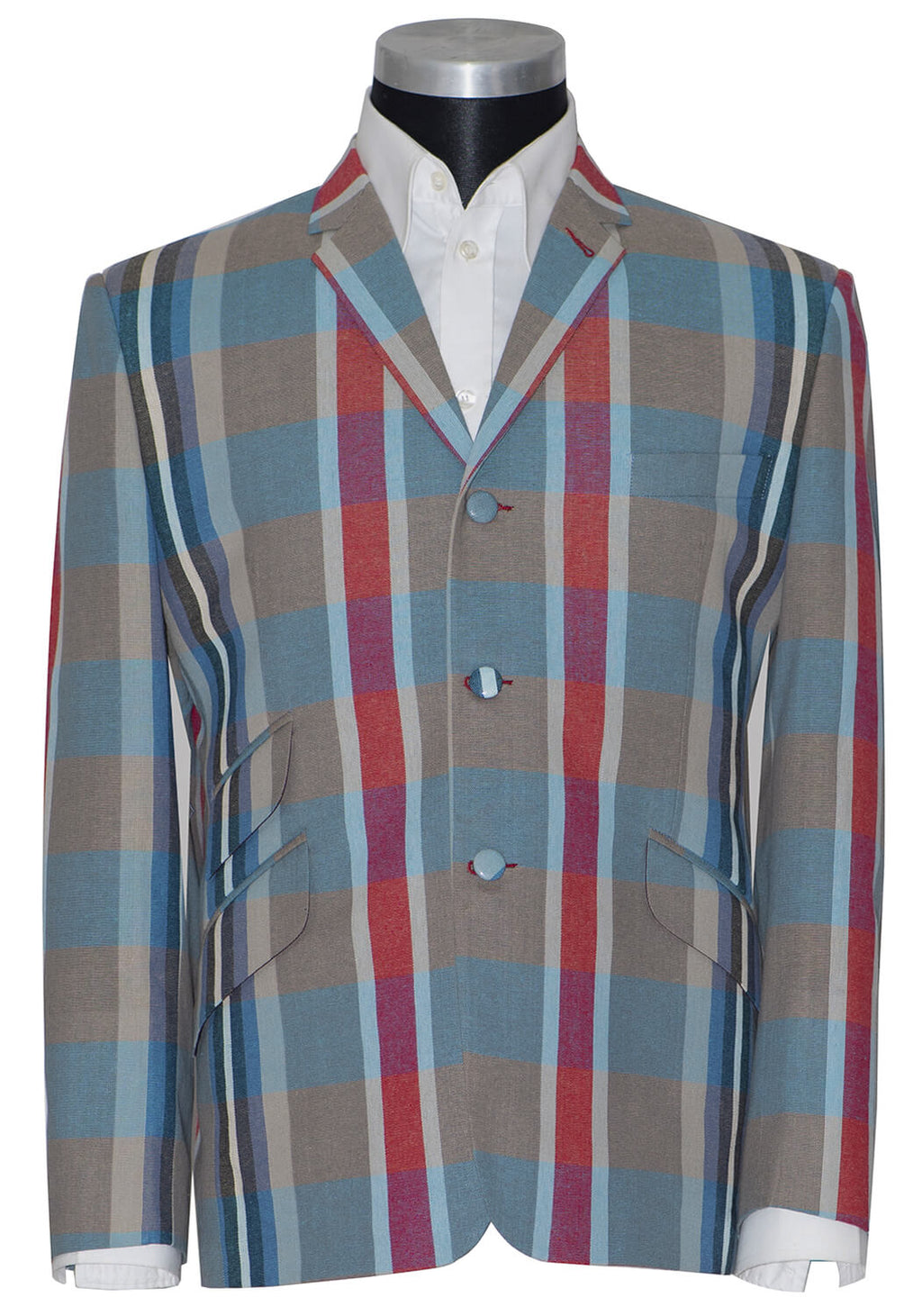 John Gosling 60's Fashion Madras Mod Jacket | 1960's Retro Mod Clothing ...