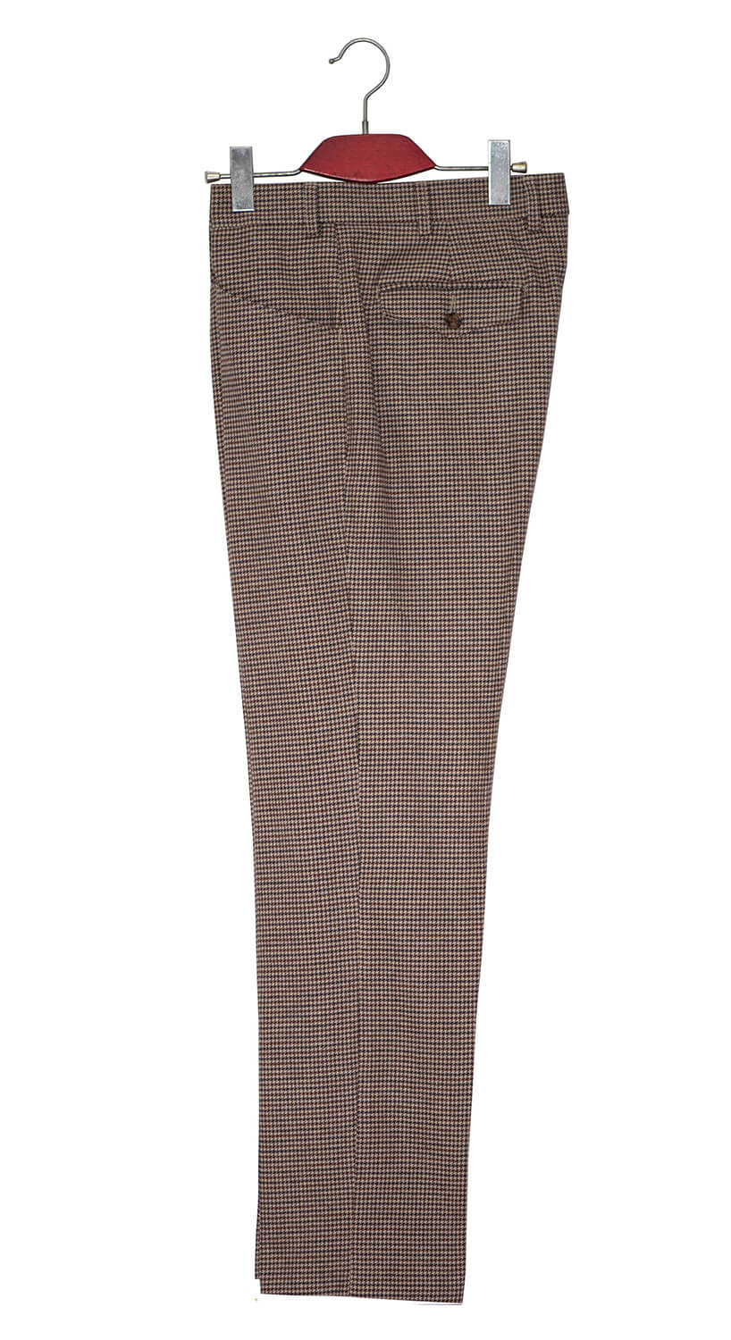 Rick Huxley 60's Tweed Brown Dogtooth Mod Trouser | 1960's Retro Mod ...