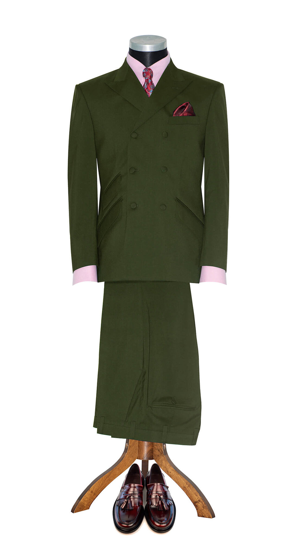 Pete Quaife 3/6 Button Olive Double Breasted Mod Suit | 1960's Retro ...