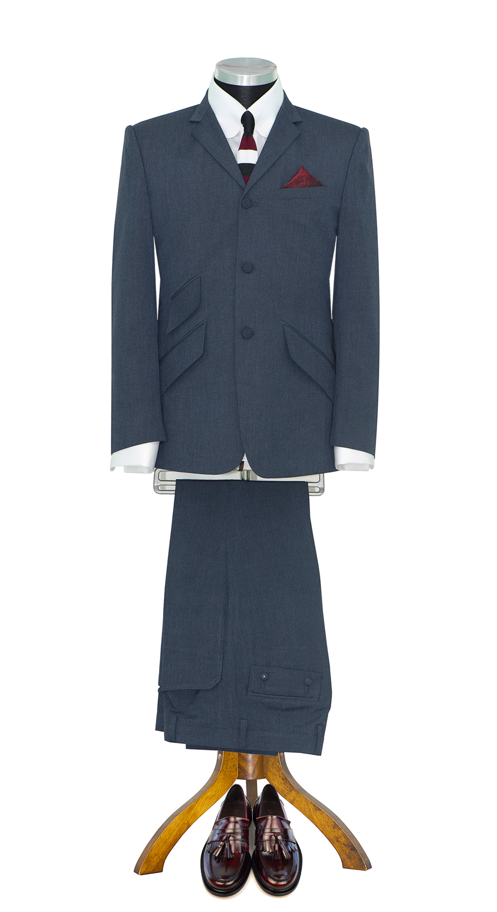 Paul Weller Steel Blue Mod Suit | 1960's Retro Mod Clothing | ModFashion GS