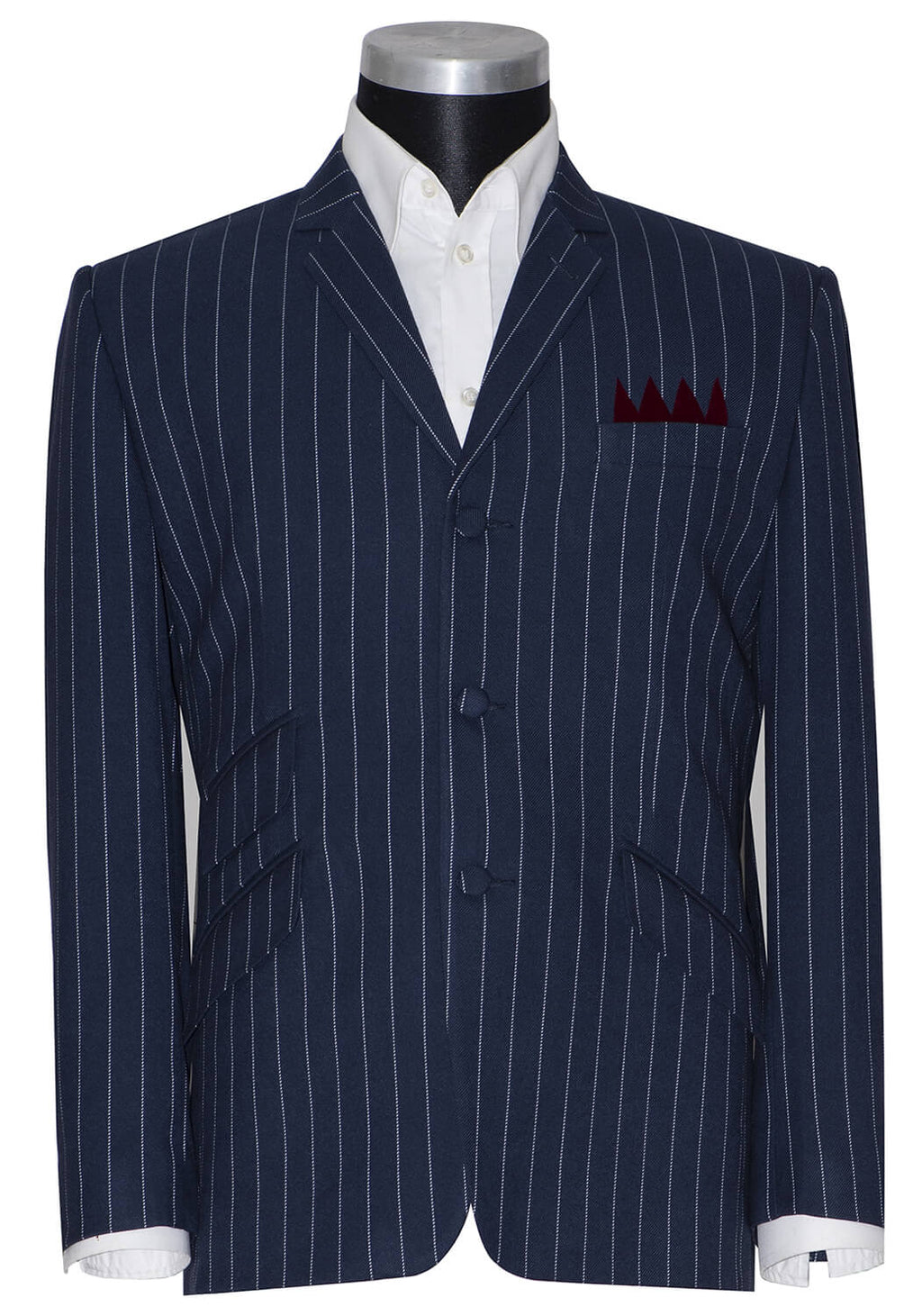 Rick Buckler Wool White Stripe Navy Boating Mod Blazer | 1960's Retro ...